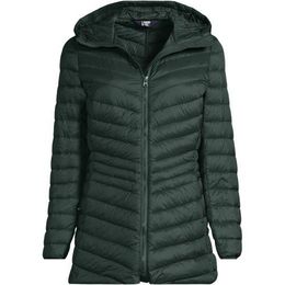 LANDS' END Daunenjacke WANDERWEIGHT Verstaubar Ultraleicht mit Kapuze, Damen,  Gr&uuml;n, Nylon/Daunen, by Lands' End