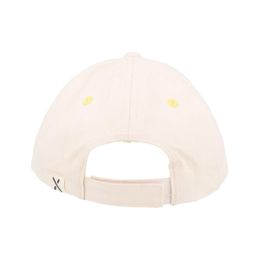 Baseball Cap MaxiMo, M&auml;dchen, Gr. 47/49, wollwei&szlig;, Canvas, Baumwolle, Caps, Basecap, Zitrone, Washed Look, Gr&ouml;&szlig;enverstellbar