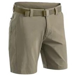 Funktionsshorts Maier Sports "Nil Short M", Herren, Gr. 54, Normalgr&ouml;&szlig;en, beige (dunkelbeige), 90% Polyamid, 10% Elasthan, Hosen, Herren Shorts, kurze Wanderhose, Outdoorhose 4 Taschen, Regular Fit