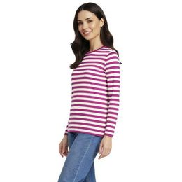 LANDS' END Supima-Shirt, Langarm, Damen,  Pink, Baumwolle, by Lands' End