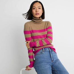 LANDS' END Rollkragen-Pullover aus Kaschmir, Damen,  Pink, Kaschmir, by Lands' End