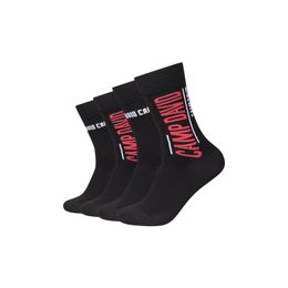 Socken CAMP DAVID "casual", Herren, Gr. 43-46, schwarz schwarz, Baumwollmischung, Socken Socken, mit elastischem Bund