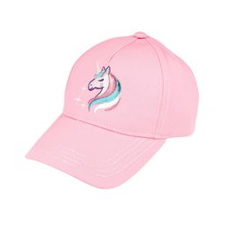 Baseball Cap MaxiMo, M&auml;dchen, Gr. 49/51, rosa, Canvas, Baumwolle, Caps, Basecap, Einhorn, Klettverschluss, M&auml;dchen