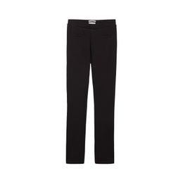 Leggings Tom Tailor, M&auml;dchen, Gr. 164, N-Gr, schwarz (deep schwarz), Web, Obermaterial: 72% Viskose, 23% Polyester, 5% Elasthan, unifarben, k&ouml;rpernah lang, Hosen Leggings, f&uuml;r Kids - mit Stretch