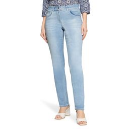 Slim-fit-Jeans Betty Barclay "Damen mit aufgesetzten Taschen", Damen, Gr. 36, Normalgr&ouml;&szlig;en, light blau denim, Obermaterial: 92% Baumwolle, 6% Elastomultiester, 2% Elasthan, Basic, slim fit, Jeans Slim-fit-Jeans