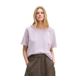 Marc O'Polo Sweatshirt MARC O'POLO "aus Organic Cotton", Damen, Gr. L, dusty lavender, Obermaterial: 100% Baumwolle, unifarben, loose fit, U-Boot-Ausschnitt, normaler Saum, Sweatshirts Sweatshirt