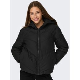 Jacqueline de Yong Steppjacke JDY "JDYARNHEM WATER REP SHORT PUFFA OTW NOOS", Damen, Gr. M, schwarz, Steppware, Obermaterial: 100% Polyester, unifarben, l&auml;ssig geschnitten, Jacken Steppjacke