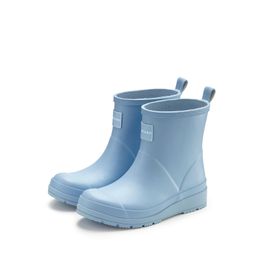 Gummistiefelette ELBSAND "Boots, Gummistiefel, Schlupfstiefel", Damen, Gr. 40, hellblau, Obermaterial: 100% Synthetik. Decksohle: 100% Textilmaterial. Futter: 100% Textilmaterial. Laufsohle: 100% Synthetik, unifarben, Schuhe, aus wasserdichtem Material