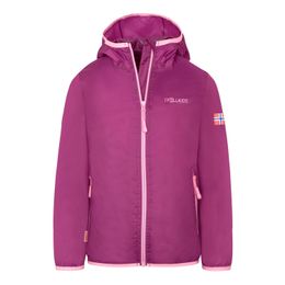 Regenjacke Trollkids "KIDS TROLLTUNGA JACKET", Jungen, Gr. 116, fresh berry, candy pink, Web, Obermaterial: 100% Polyamid, kontrastfarbene Details, unifarben, Basic h&uuml;ftbedeckend, eingefasste Kante, Jacken Regenjacke, f&uuml;r Kinder und Jugendliche, wasserdicht, leichtes Material