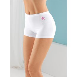 Panty, Damen, Gr. 38, 3 Stk., wei&szlig;, 95% Baumwolle, 5% Elasthan, Unterhosen Panty