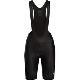 Bikerhose Jack Wolfskin "MOROBBIA BIB SHORTS W", Damen, Gr. XL (46), Normalgr&ouml;&szlig;en, schwarz, Obermaterial: 80% Polyamid, 20% Elasthan. Obermaterial 2: 85% Polyester, 15% Elasthan, Hosen