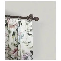 Gardinenstange Garesa "ESPERANCA", braun (rost), L:440cm &Oslash;:16mm, Metall, Gardinenstangen, rustikale Vorhanggarnitur, verl&auml;ngerbar, Eisen, Endk. Kugel, m. Ringe