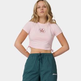T-Shirt Santa Cruz "RINGED FLOWER TIE T-SHIRT", Damen, Gr. M (10), candy floss, Obermaterial: 98% Baumwolle, 2% Elasthan, Shirts T-Shirt, f&uuml;r sportliche Aktivit&auml;ten, sportlicher Stil, f&uuml;r Sportmode