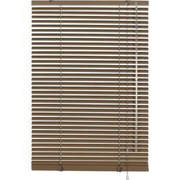 Jalousie Gardinia "Aluminium-Jalousie 25 mm" Gr. 8, braun (mokka), B:120cm H:175cm, Jalousien, Jalousieb&auml;nder farblich passend
