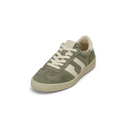 Marc O'Polo Sneaker MARC O'POLO "mit Struktur-Akzenten", Damen, Gr. 39, calm sage, Obermaterial: 96% Leder (Rind), 4% Polyester, unifarben, Schuhe Sneaker