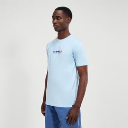 T-Shirt Ellesse "OFFREDIAN TEE", Herren, Gr. M, blau (light blau), Obermaterial: 100% Baumwolle, Rundhals, Shirts T-Shirt, f&uuml;r sportliche Aktivit&auml;ten, sportlicher Stil, aus Baumwolle