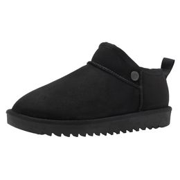 Schlupfboots Kangaroos "K-UW MELBO", Damen, Gr. 40, schwarz (jet schwarz), Textil, Schuhe Schlupfboots, Winterboots, Snowboots, Winterschuhe, gef&uuml;ttert