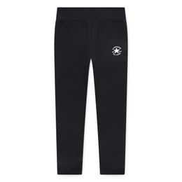 Leggings Converse "CNVG CORE LEGGING W/ DISSECTED", Kinder, Gr. 146152L, N-Gr, schwarz, Obermaterial: 85% Polyester, 15% Elasthan, Hosen Leggings, f&uuml;r Kinder, mit Elasthan-Anteil, leichtes Material, pflegeleicht