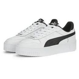 Sneaker Puma "CARINA STREET", Damen, Gr. 42, schwarz-wei&szlig; (Puma wei&szlig;, Puma schwarz, Puma silber), Synthetik, unifarben, Schuhe Sneaker, mit leicht erh&ouml;htem Plateau, Innenmaterial aus Textil, Topseller