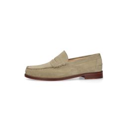 Loafer Henry Stevens "Riley M PL", Damen, Gr. 40, beige, Kalbsvelours, Schuhe Loafer