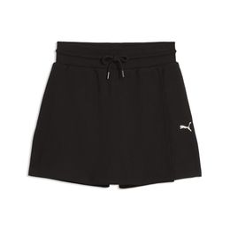 Jerseyrock Puma "Puma Class High-Waist Skort Damen", Damen, Gr. L, schwarz, Obermaterial: 60% Baumwolle, 40% Polyester. Unterer Bund: 39% Polyester, 3% Elasthan, 58% Baumwolle. Seitentasche &ndash; Unten: 60% Baumwolle, 40% Polyester, R&ouml;cke