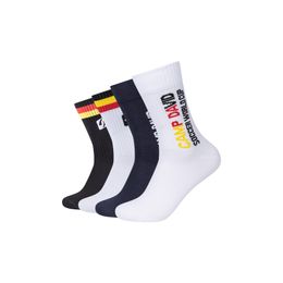 Socken CAMP DAVID "casual", Herren, Gr. 43-46, hellrisk rot, 9991, Baumwollmischung, Socken Socken, mit elastischem Bund