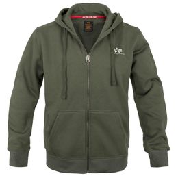Alpha Industries Basic Zip Hoody SL dark oliv, Gr&ouml;&szlig;e XL