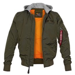Alpha Industries MA-1 TT Hood Fliegerjacke dark green, Gr&ouml;&szlig;e L