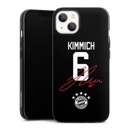 DeinDesign iPhone 13 Handy Silikon H&uuml;lle Case schwarz Handyh&uuml;lle Fcb Fc Bayern M&uuml;nchen Kimmich