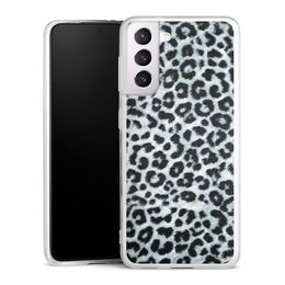 DeinDesign Galaxy S21 5G Handy Silikon H&uuml;lle Case transparent Handyh&uuml;lle Fur Leo Print Animal Look Silikon Case