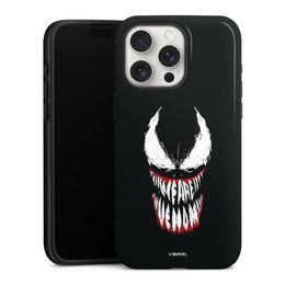 DeinDesign iPhone 15 Pro Max Handy Panzer Handyh&uuml;lle robuste Outdoor H&uuml;lle Schutzh&uuml;lle gl&auml;nzend Venom Marvel Official Licensed Product Tough Case