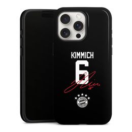 DeinDesign iPhone 15 Pro Max Handy Panzer Handyh&uuml;lle robuste Outdoor H&uuml;lle Schutzh&uuml;lle gl&auml;nzend Fcb Fc Bayern M&uuml;nchen Kimmich Tough Case