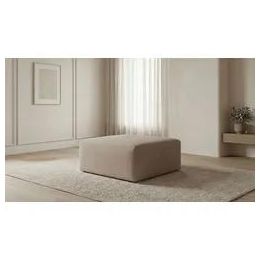 Polsterhocker OTTO HOME "Kelani", beige (cream), B:93cm H:44cm T:93cm, 100% Polyester, Hocker, Polsterhocker, verschiedene Modifikationen verf&uuml;gbar