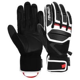Skihandschuhe Reusch "Pro RC", Damen, Gr. 9.5, schwarz-wei&szlig; (schwarz, wei&szlig;), 60% Ziegenleder, 40% Polyester, mehrfarbig, Handschuhe, in sportlichem Design