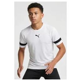 Fu&szlig;balltrikot Puma "TEAMRISE JERSEY JR", M&auml;dchen, Gr. 152, schwarz-wei&szlig; (Puma wei&szlig;, Puma schwarz, Puma wei&szlig;), Netz, Obermaterial: 100% Polyester, unifarben, slim fit normal, Rundhals, Trikots Fu&szlig;balltrikot, Fu&szlig;ball, Kurzarm, mit Rundhalsausschnitt, mit DryCELL Technologie
