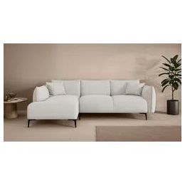 Ecksofa "Adelita mit Ottomane links oder rechts bestellbar, B/H/T 270/97/168", beige (creme), B:269cm H:97cm T:168cm, 100% Polyester, LeGer Home by Lena Gercke, Sofas, Ecksofa, L-Form mit Wellenunterfederung, enth&auml;lt 2 Zierkissen
