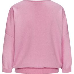 Vivance Damen Fledermauspullover, Rosa, Gr. 40/42, Rundhals Pullover, Material: Baumwolle