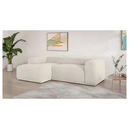 Ecksofa s.Oliver "EMMERIK Designersofa, L-Form mit Wellenfederung, B/T/H: 260/155/73 cm", beige (creme), B:259,5cm H:73cm T:155cm, 100% Polyester, Sofas, Ecksofa, hoher Sitzkomfort, gem&uuml;tlich und modern, auch in Cord