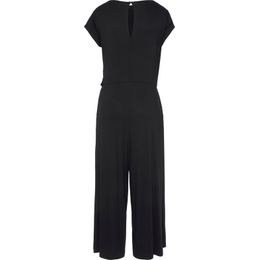 Lascana Damen Culotte-Overall, Blau, Gr. 42, Overalls, Material: Viskose