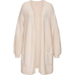 Vivance Damen Longstrickjacke, beige, Gr&ouml;&szlig;e 1
