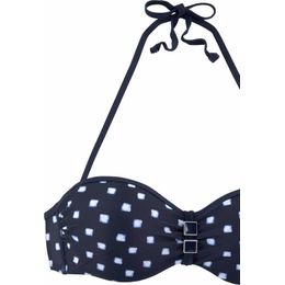 Lascana B&uuml;gel-Bandeau-Bikini, Blau, Gr. 42C, Damen, Bandeau-Bikinis, Material: Polyamid, Elasthan