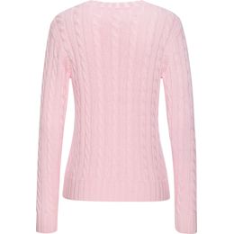Lascana Damen Rundhalspullover, ros&eacute;, Gr&ouml;&szlig;e 36/38