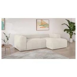 Ecksofa s.Oliver "EMMERIK Designersofa, L-Form mit Wellenfederung, B/T/H: 260/155/73 cm", beige (creme), B:259,5cm H:73cm T:155cm, 100% Polyester, Sofas, Ecksofa, hoher Sitzkomfort, gem&uuml;tlich und modern, auch in Cord