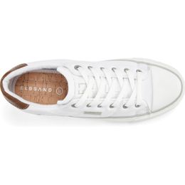 ELBSAND Damen Sneaker, Wei&szlig;, Gr. 38, Sneakers & Schn&uuml;rer, Material: Leder