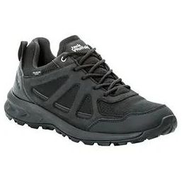 Wanderschuh Jack Wolfskin "WOODLAND 2 TEXAPORE LOW W", Damen, Gr. 35,5, schwarz, Synthetik, Textil, Schuhe Wanderschuh, wasserdicht, Trekkingschuh