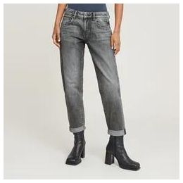 G-Star Raw Boyfriend-Jeans G-STAR "Kate", Damen, Gr. 25, L&auml;nge 28, sun faded gunmetal, Denim/Jeans, Obermaterial: 98% Baumwolle, 2% Elasthan, weit, unten schmal lang, Jeans, im 5-Pocket-Stil