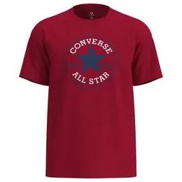 T-Shirt Converse "CHUCK LOGO TEE", Herren, Gr. XXL, Converse rot, Obermaterial: 100% Baumwolle, Shirts T-Shirt
