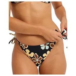 Bikini-Hose Roxy "Nostalgic Feel TS Cheeky", Damen, Gr. L, US-Gr&ouml;&szlig;en, anthrazit nostalgic feels ful, Obermaterial: 85% Microfaser, 15% Elasthan;, Badehosen Bikini-Hose