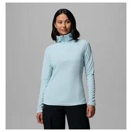 Fleeceshirt Columbia "GLACIAL IV 1/2 ZIP", Damen, Gr. XS (32), marine light, Fleece, Obermaterial: 100% Polyester, normal, hoch geschlossener Ausschnitt, Raglan&auml;rmel abgesteppt, Shirts, mit halbem Rei&szlig;verschluss, hoch geschlossener Ausschnitt