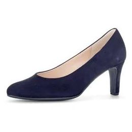 Pumps Gabor "Eleganter Pump", Damen, Gr. 44, blau, Schuhe Pumps